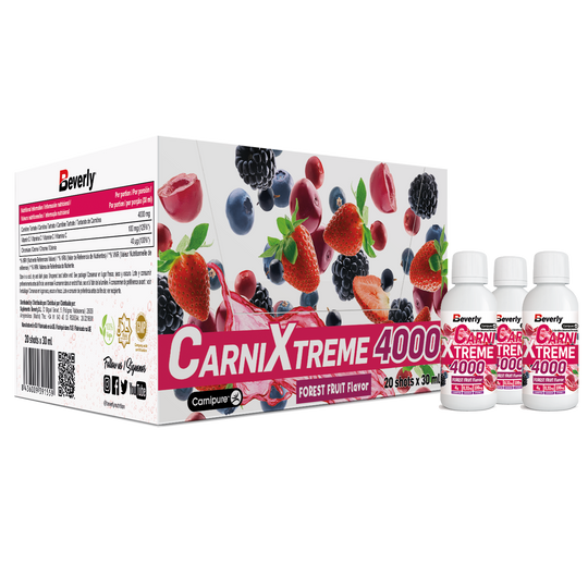 Carni Xtreme 4000 - Liquid Carnitine Carnipure® - 20 vials - Red fruit ...